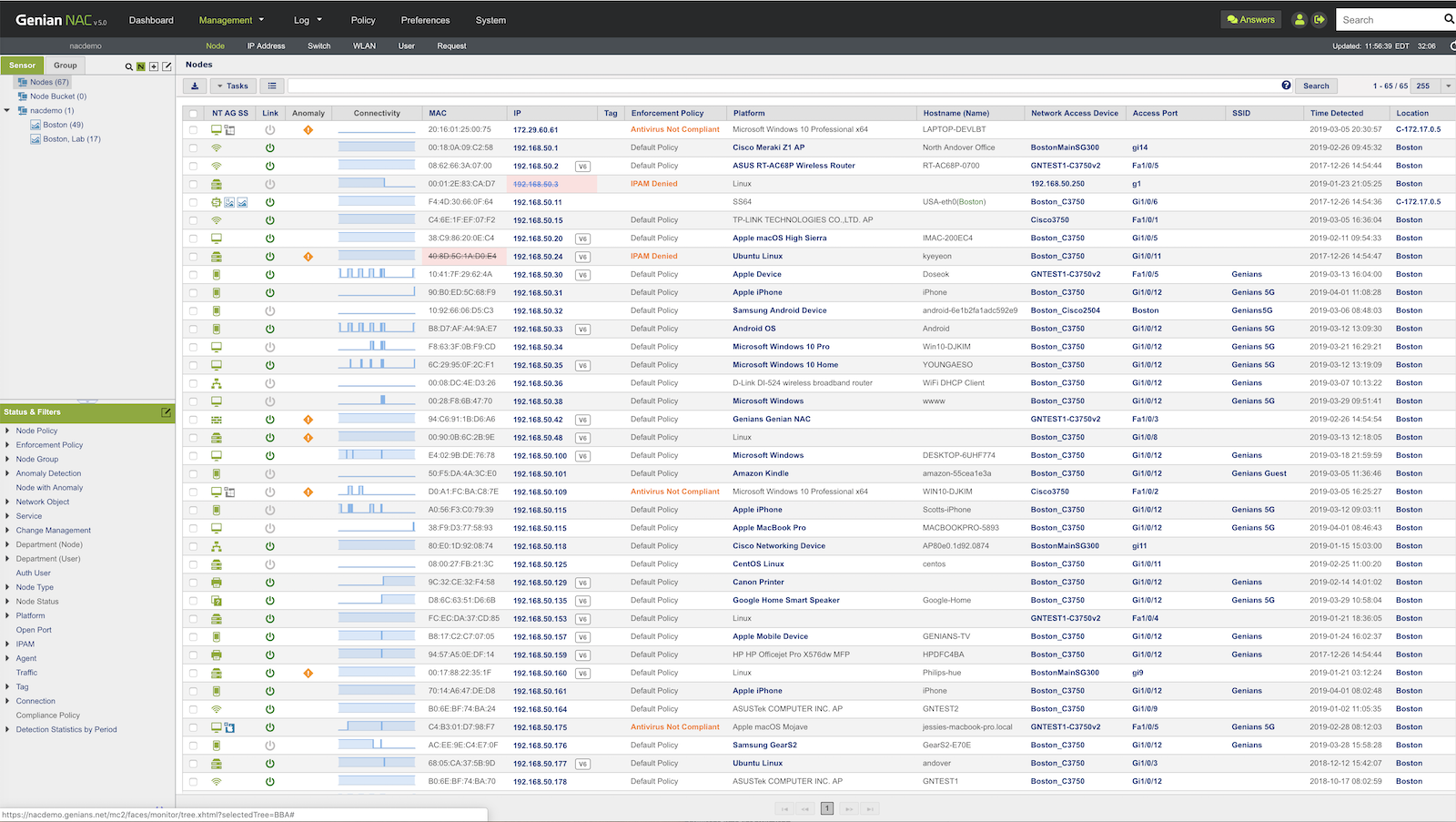구축 고려 사항 — Genians Documentation 5.0.67 documentation